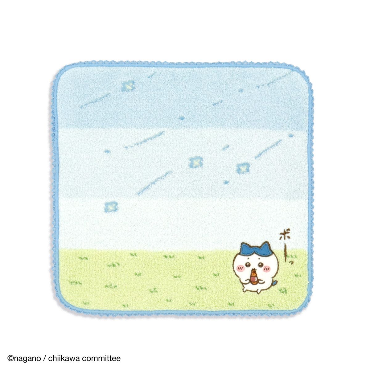 Chiikawa Towel Handkerchief (Soyokaze Blue) | ちいかわマーケット