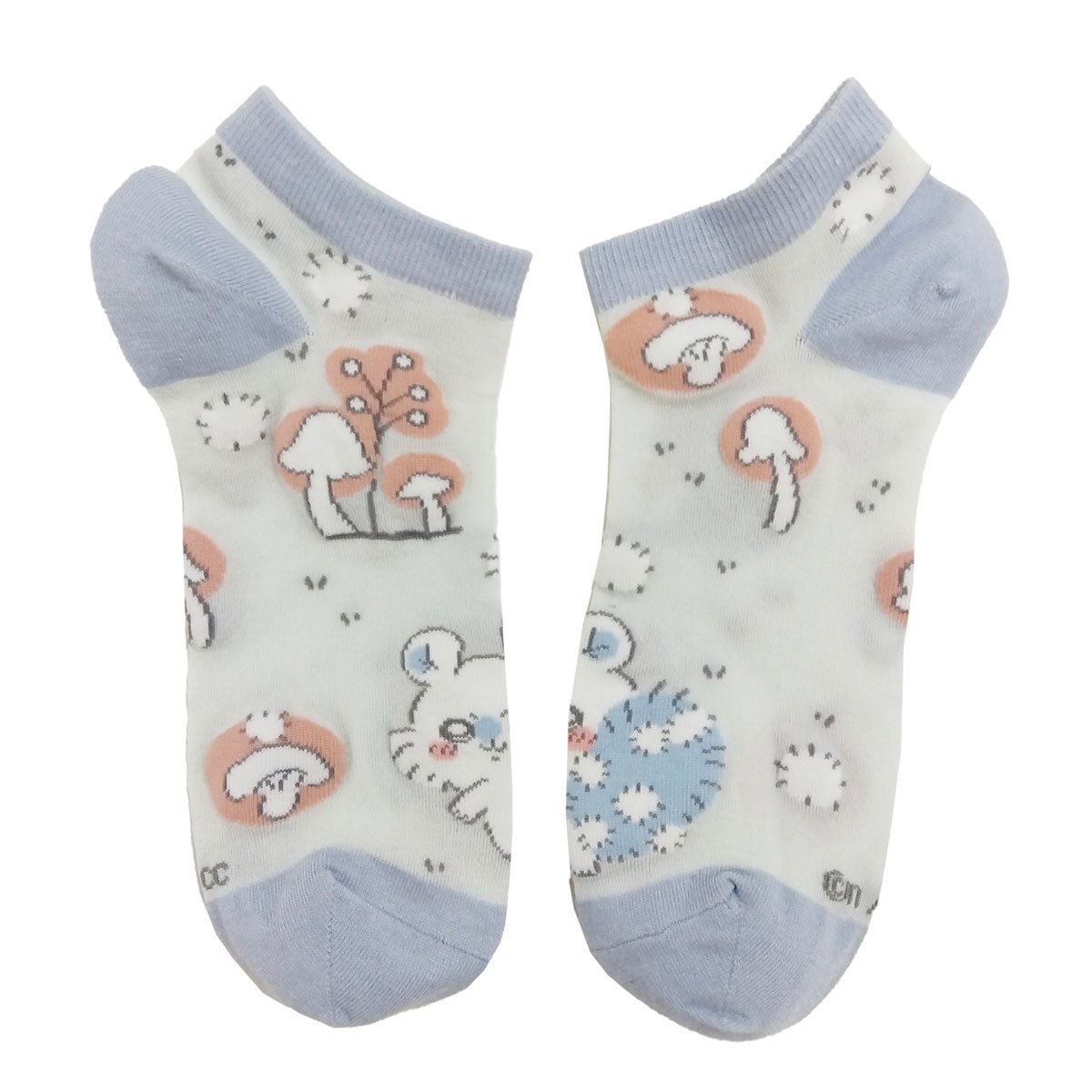 Chiikawa Thin Sneaker-Length Socks (Momonga Harvest Sax) for Women | ちい ...