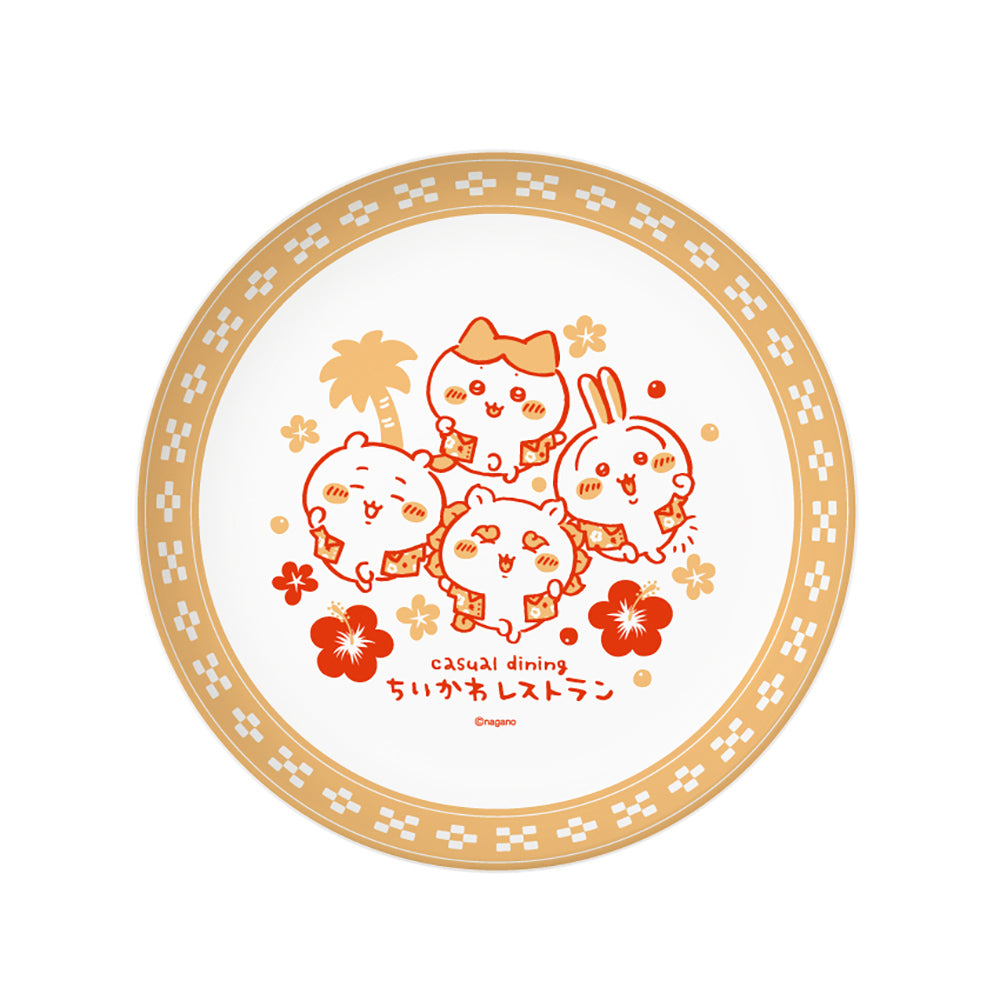 Chiikawa Chiikawa Restaurant Round Plate (Aloha Shirt) | Chiikawa ...