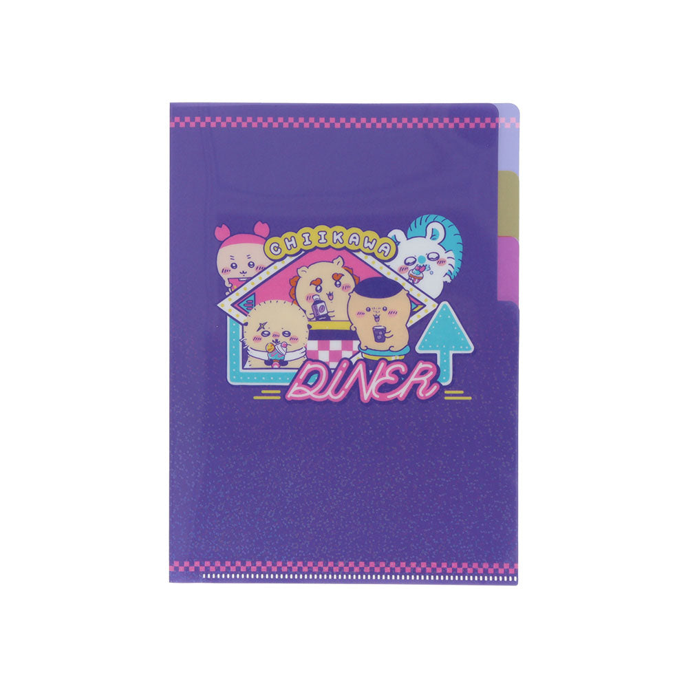 Chiikawa Clear File A5 3P (Chiikawa DINER Dinner) | Chiikawa Market Official Goods Shop
