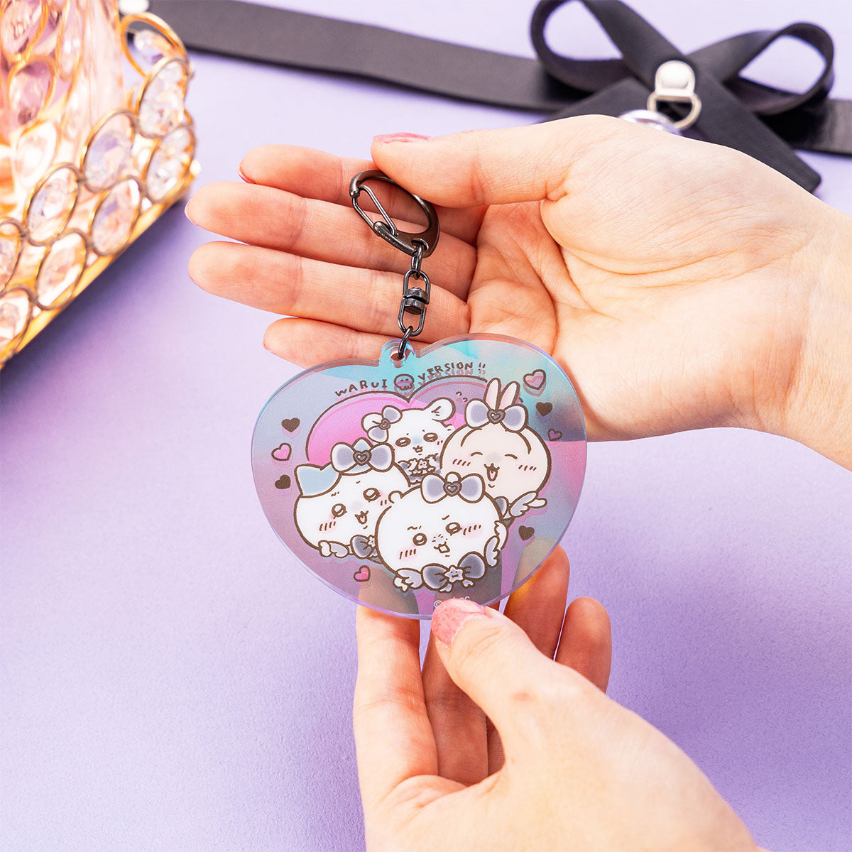 Chiikawa Magical Chiikawa Evil Version Aurora Acrylic Keyholder ...