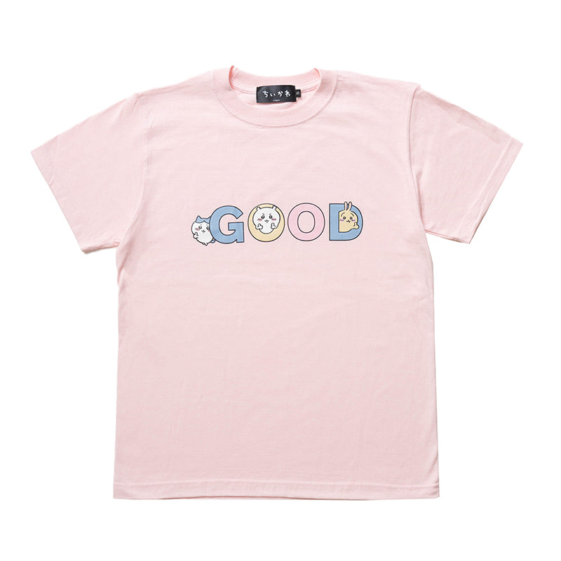 Chiikawa GOOD T-Shirt (Baby Pink) | Chiikawa Market Official Goods Shop