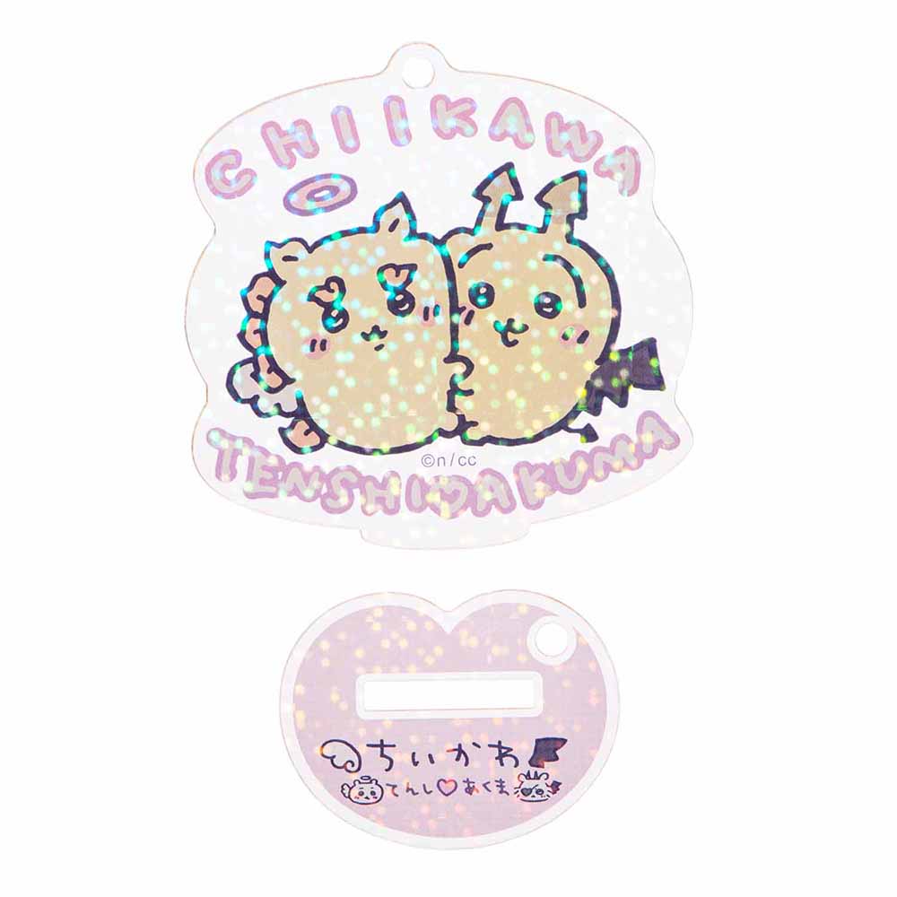 Chiikawa Angel & Demon Acrylic Key ring that Turns into an Acrylic Sta ...