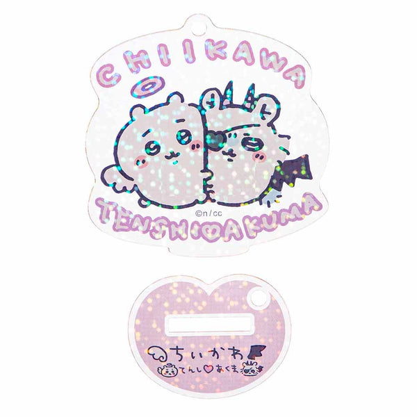 Chiikawa Angel & Demon Acrylic Key ring that Turns into an Acrylic Sta ...